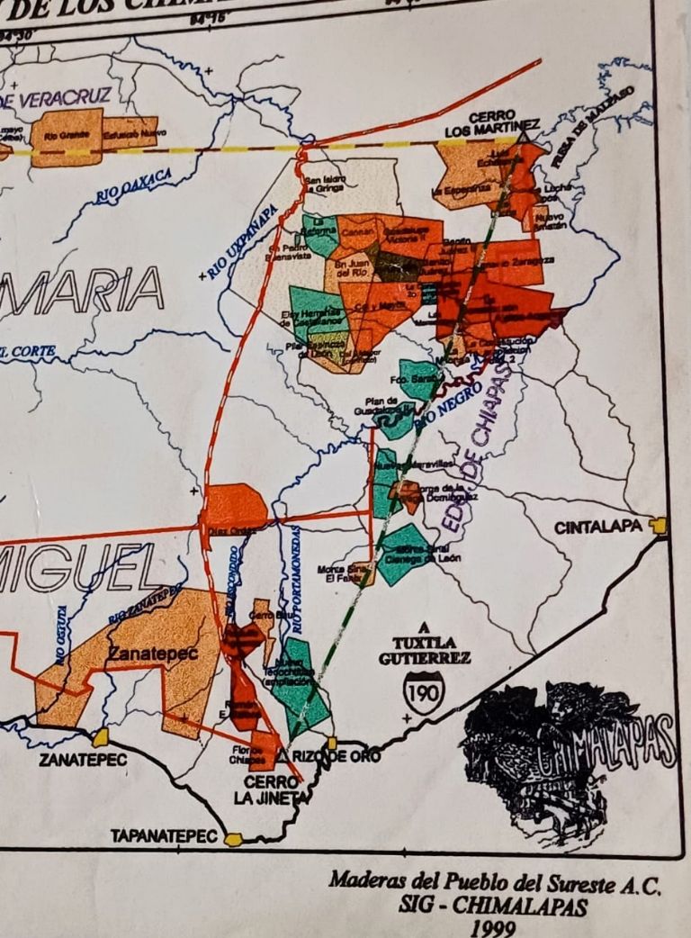 Comuneros chimalapas colocan mojoneras en nuevos límites con Chiapas ...